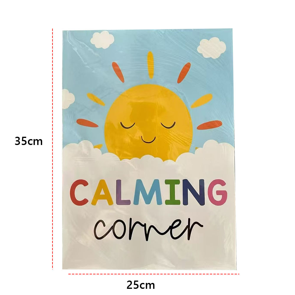 12 Calming Corner Poster Feelings Wheel Chart & Emotions Poster Calm ...