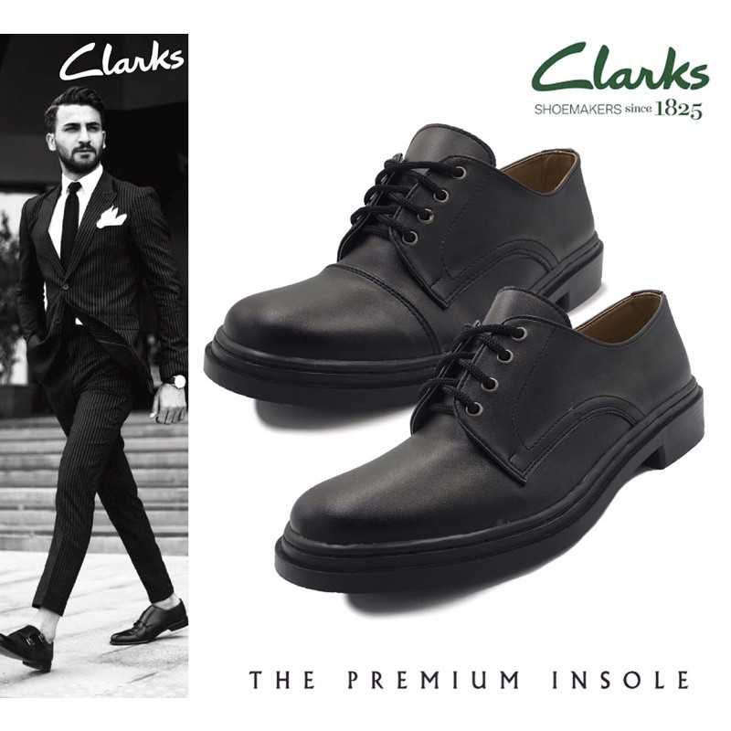 SD3 Clarks Classic Luxury Royal Black Formal Shoes Quality Never ...