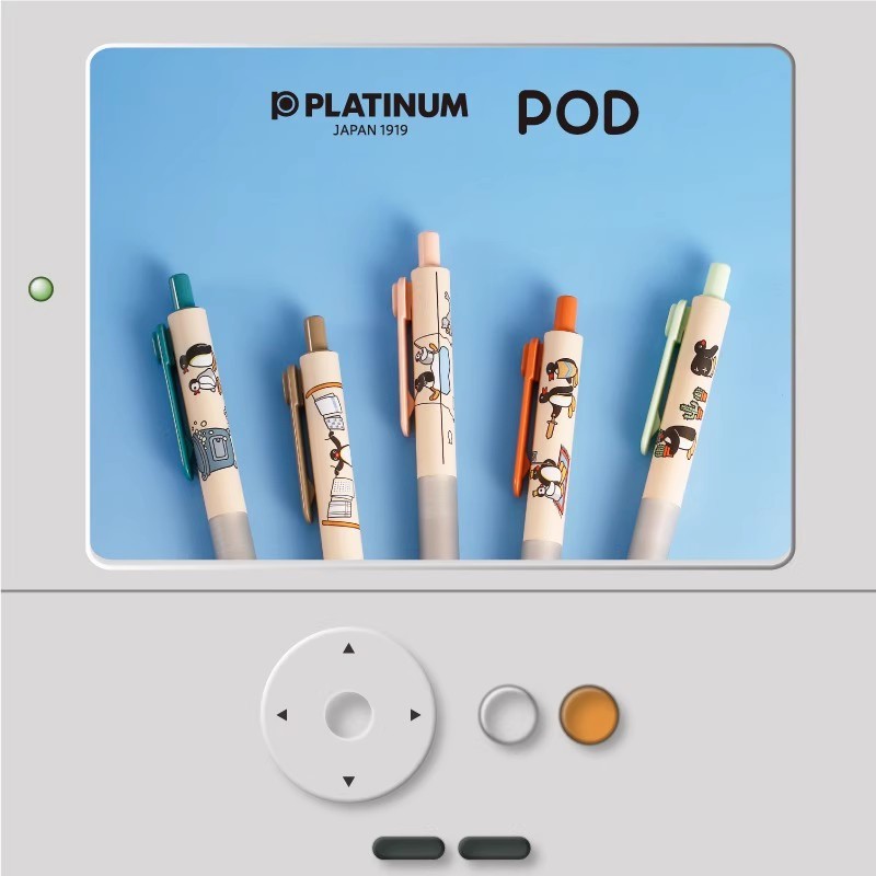 Platinum POD Pingu Co-branded Gel Pen (Black, 0.5mm) | Shopee Singapore