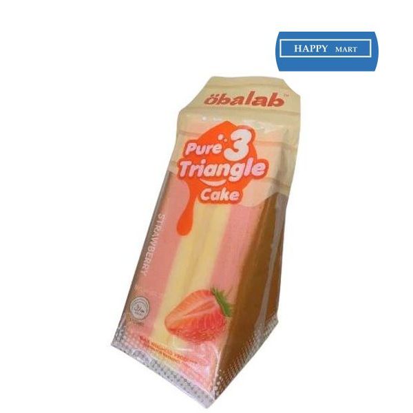 Obalab Pure 3 Triangle Cake Strawberry 100g | Shopee Singapore
