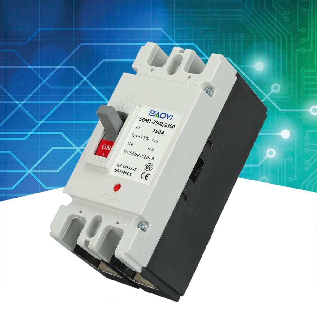 Circuit Breaker MCCB Solar Battery Protection Switch Isolator 250A 500V ...