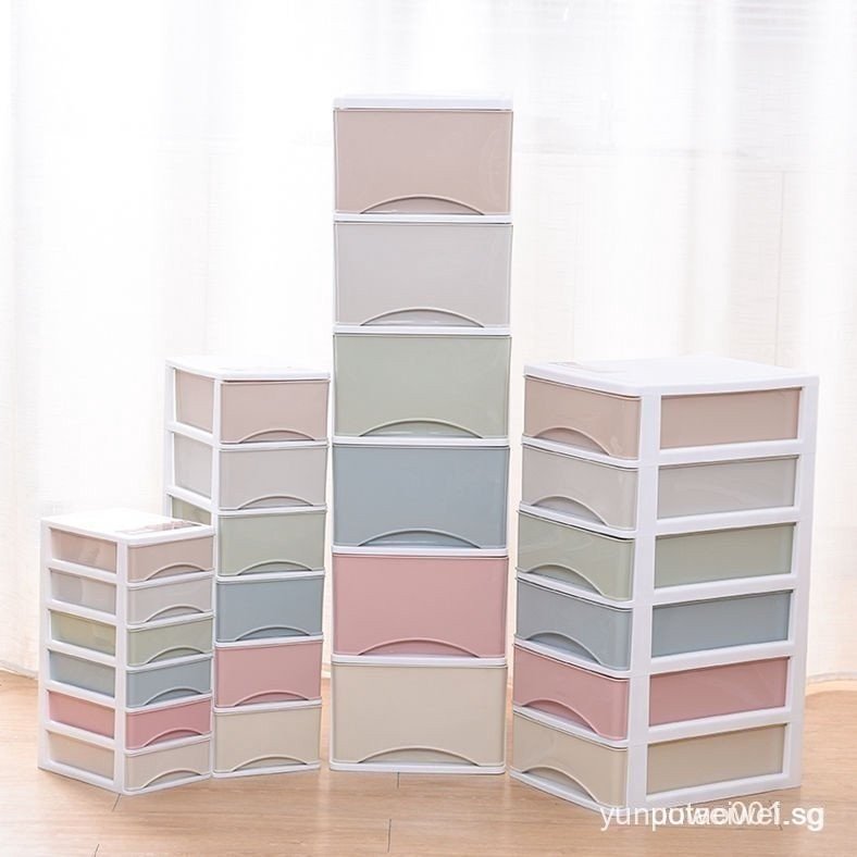 2/3/4/5/6 Tier Shelf Drawer Cabinet / STORAGE DRAWER CABINET / Light ...