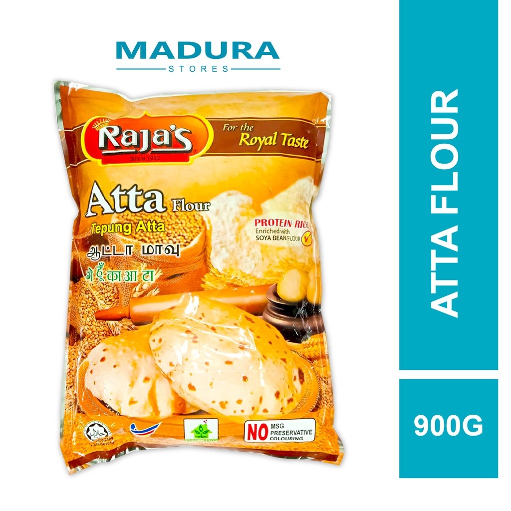 Raja's Atta Flour (Wheat Flour) 900g | Shopee Singapore