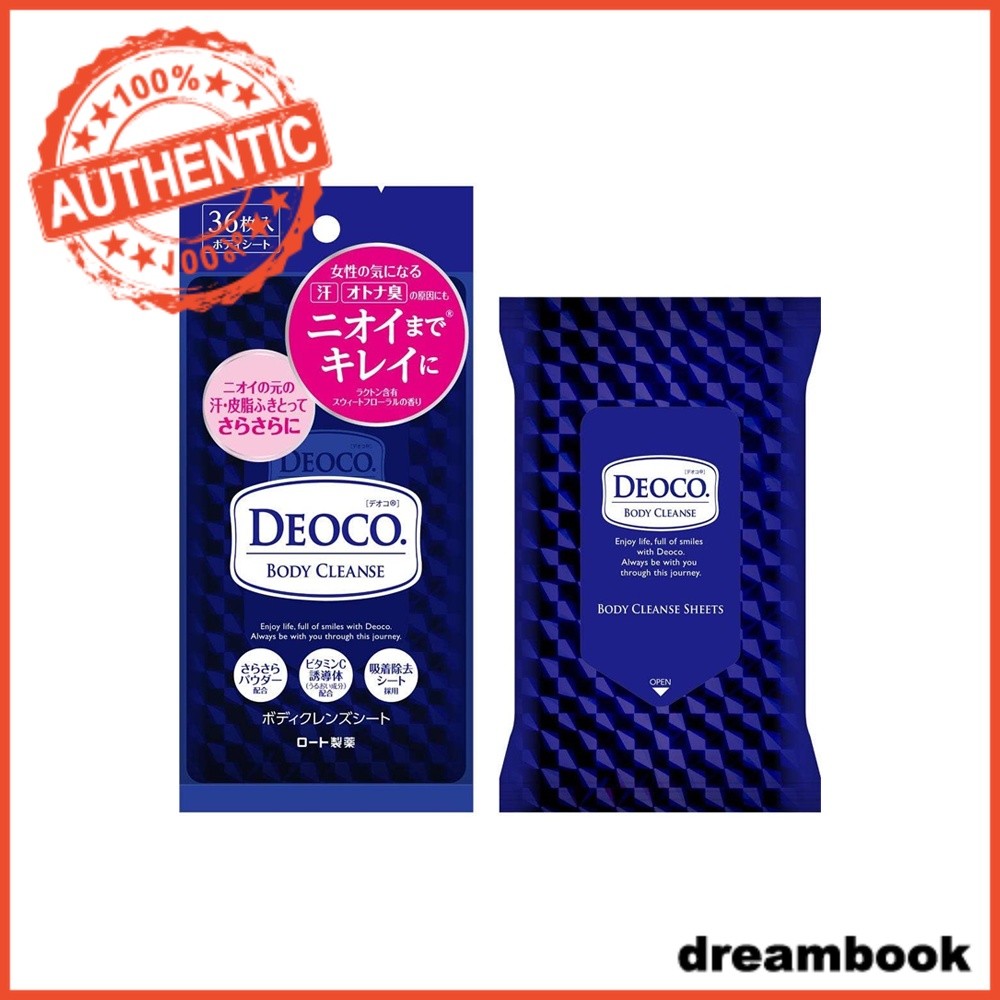 Japan Rohto Deoco Body Cleanse Sheet (36 sheets) | Shopee Singapore