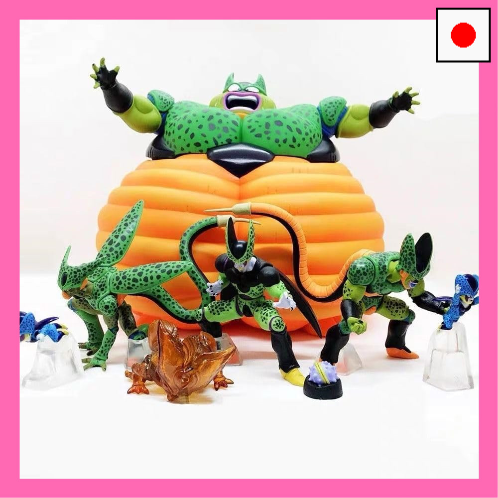 Dragon Ball Cell Figure Set of 8, Perfect, Self-Destruct, and Cell ...