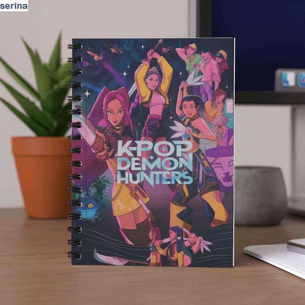 SERINA Demon Hunter Notepad, Rumi Mira Zoey Multifunction Demon Hunters ...