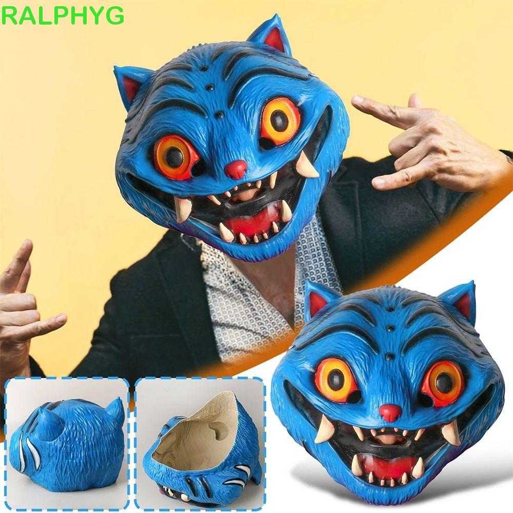 RALPHYG Demon Hunters Mask, Latex Fangs Blue|Latex Mask, Derpy Style ...
