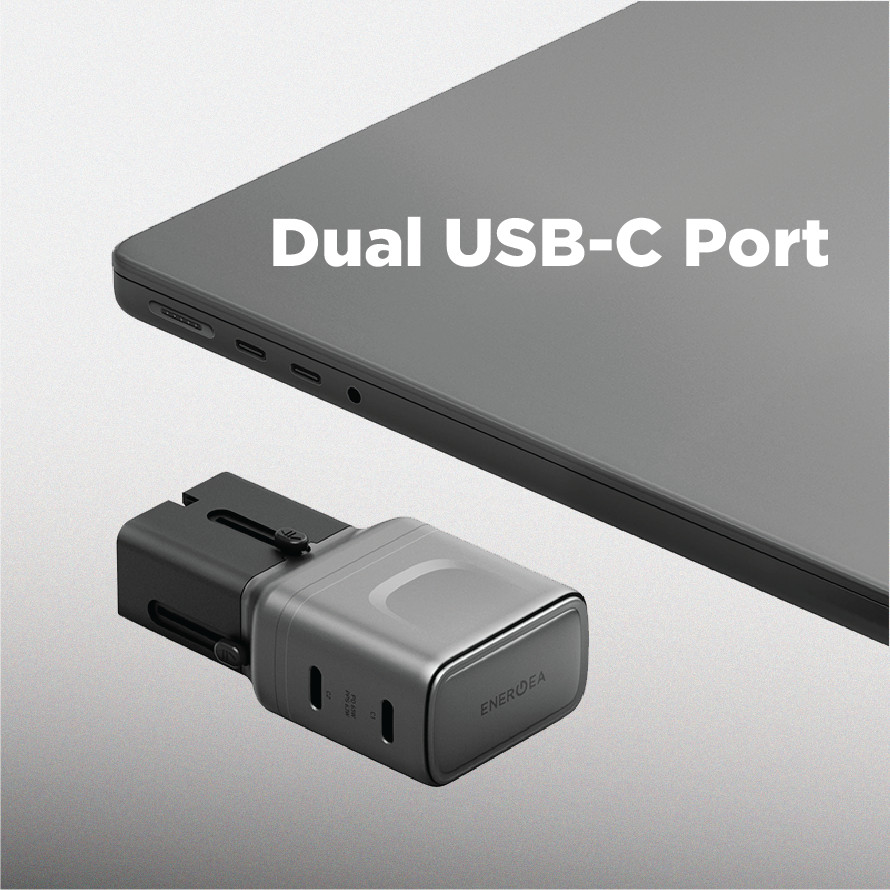Energea TravelGo Adapter PD65W 2C 65W - 2C Ultra Portable Travel ...