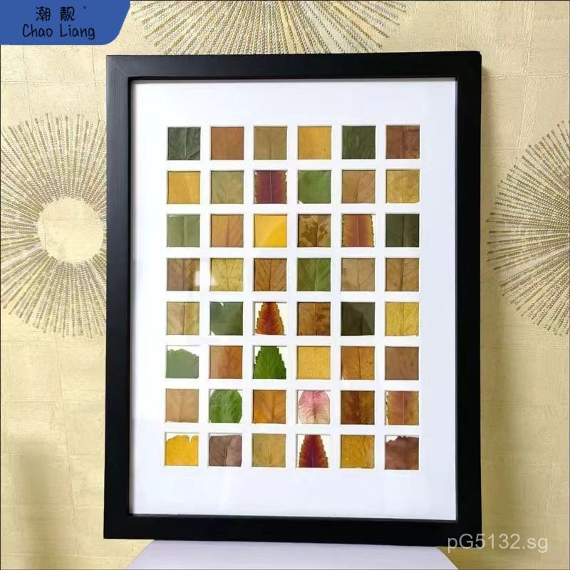 242548Decorative Painting Leaf Palace Grid16Photo Frame Solid Wood Grid ...