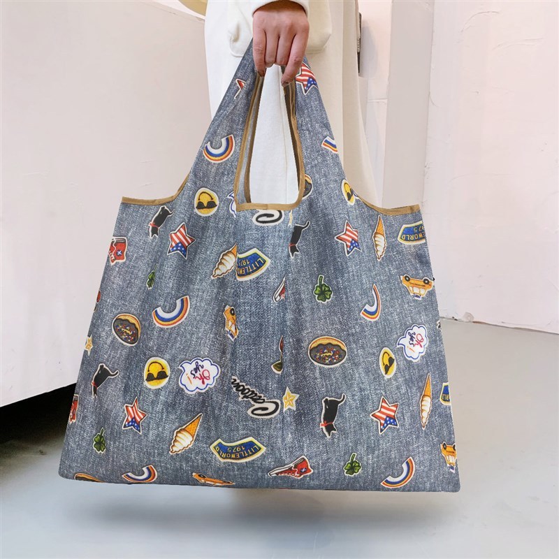 small recycle bag expandable bag Foldable Shopping Bag Collection J Bag ...