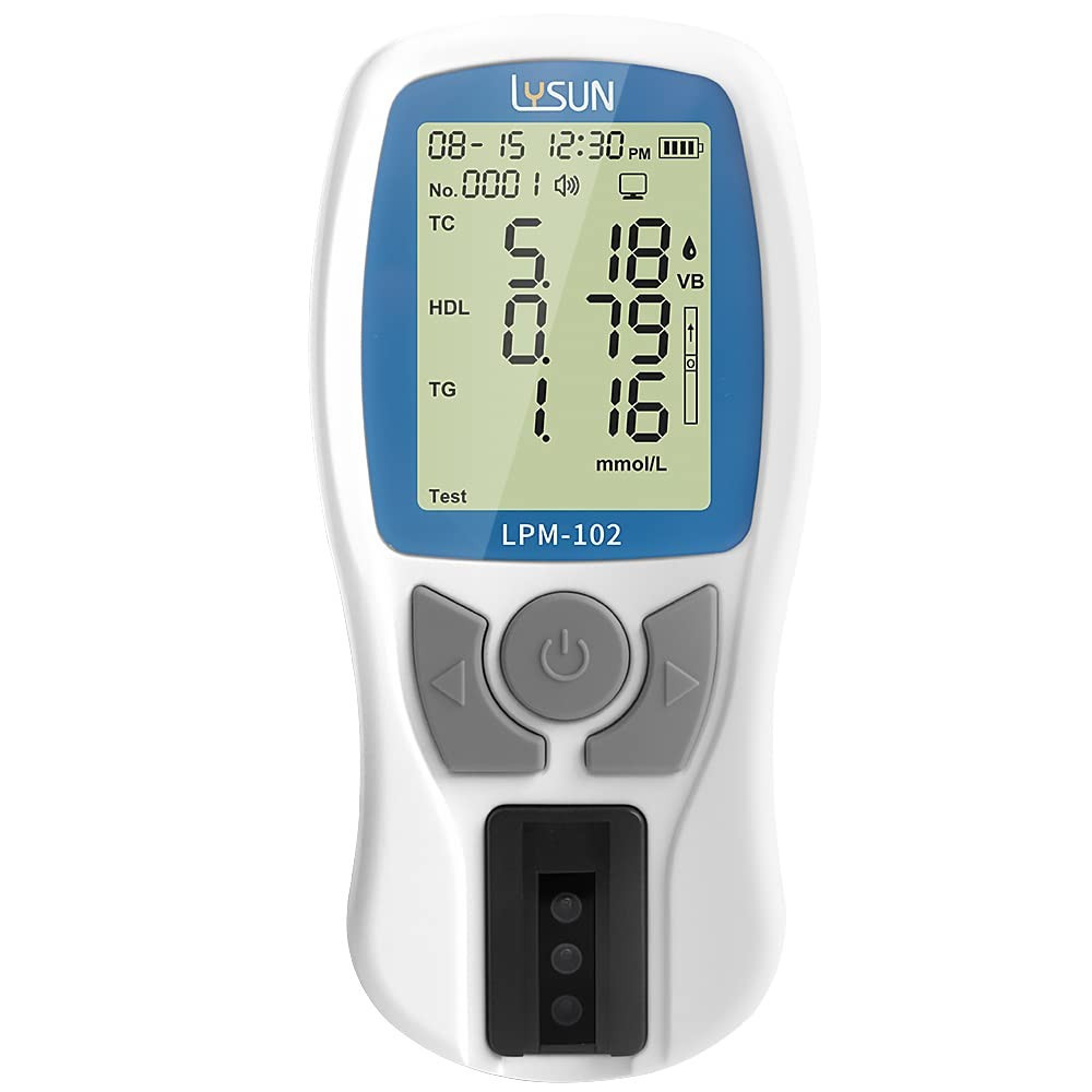 LYSUN Blood Lipid Analyzer System Multifunctional Blood Lipid Kit Test ...