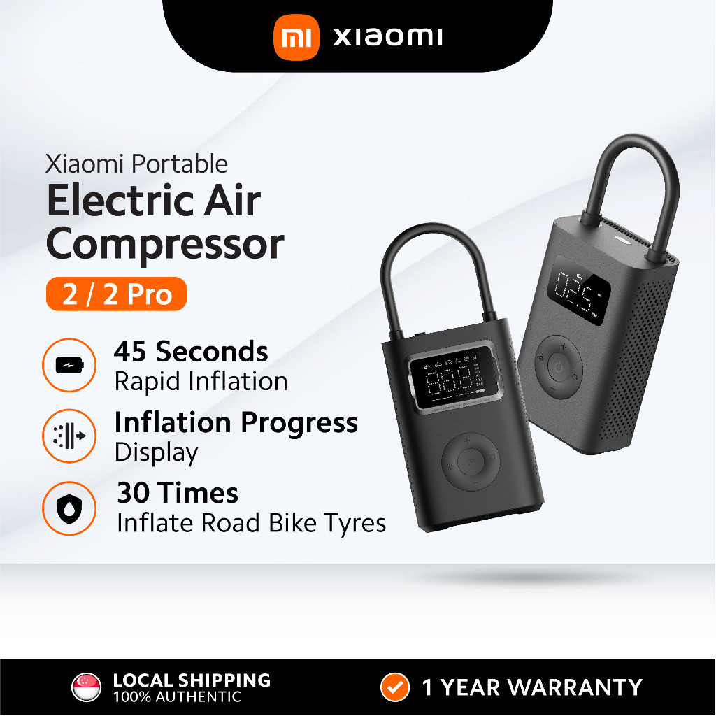 BuzzMart Xiaomi Mijia Air Pump 2 / Air Pump 2 Pro Portable Compressor ...
