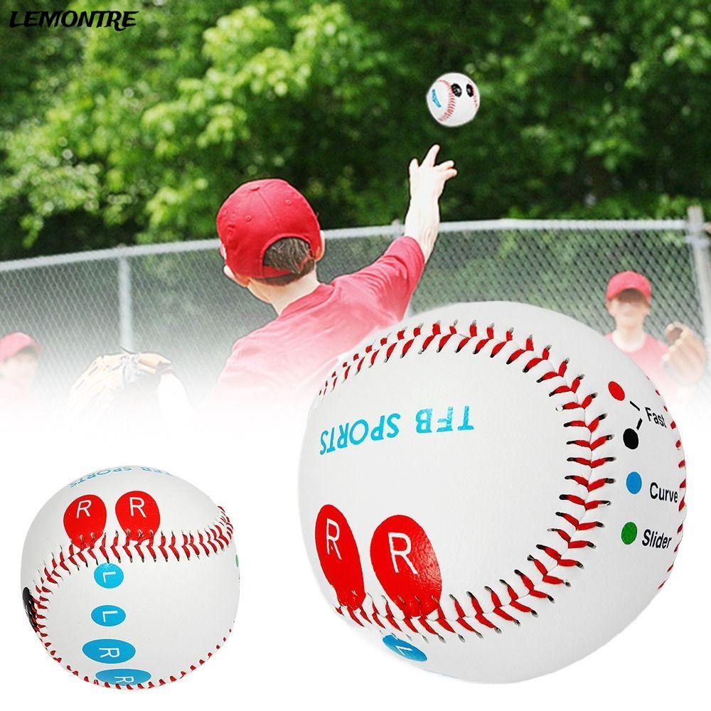 LEMONTRE Pitch Training Baseball, with Finger Placement Markers ...