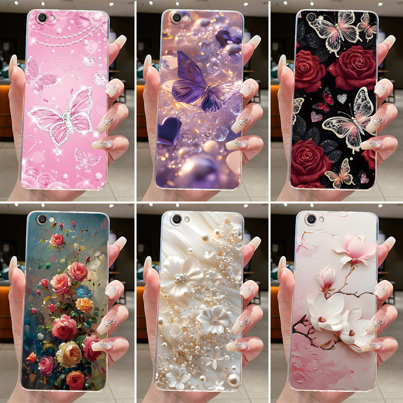 Case For Vivo Y55 Y55S Y55L Y55A 1603 1610 Back Cover Clear Luxury ...