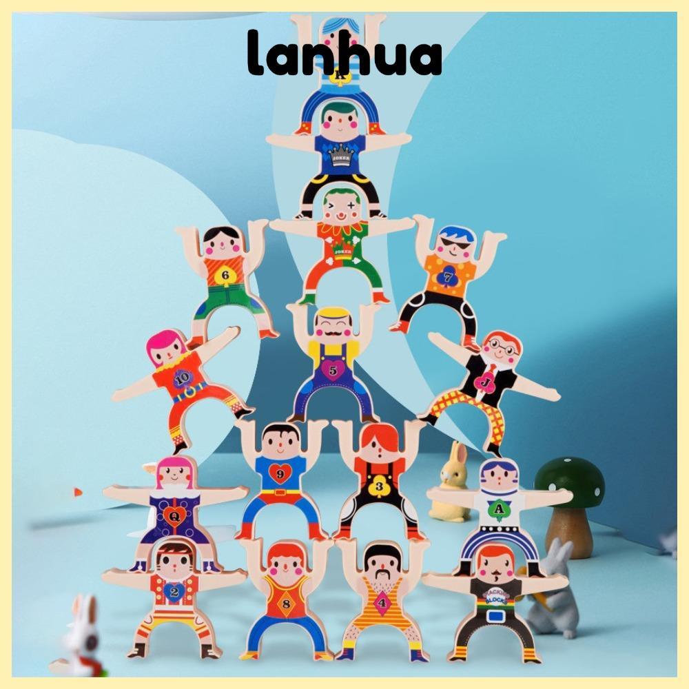 LANHUA Building Blocks, DIY Strongman Balance Doll, Gift Plastic Parent ...