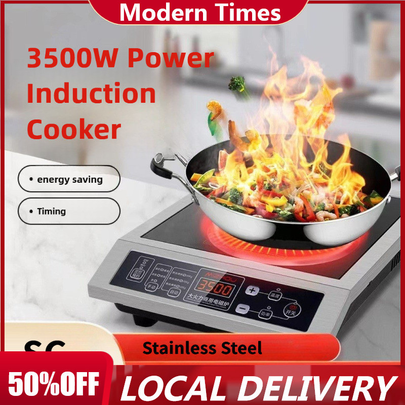 Induction Cooker 3500W Commercial Flat Concave Smart Induction Cooker ...