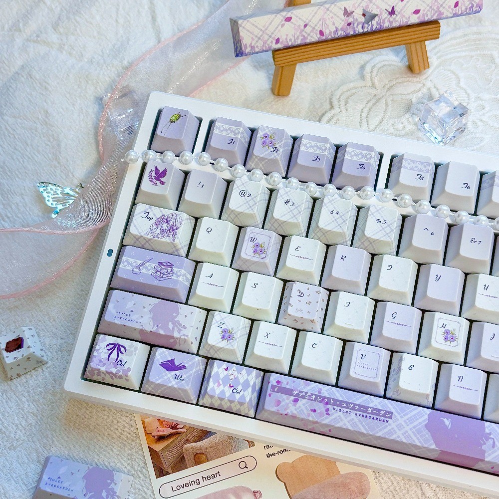 Violet Evergarden Keycaps PBT 120+ Keys Cherry / MOA Profile Anime ...