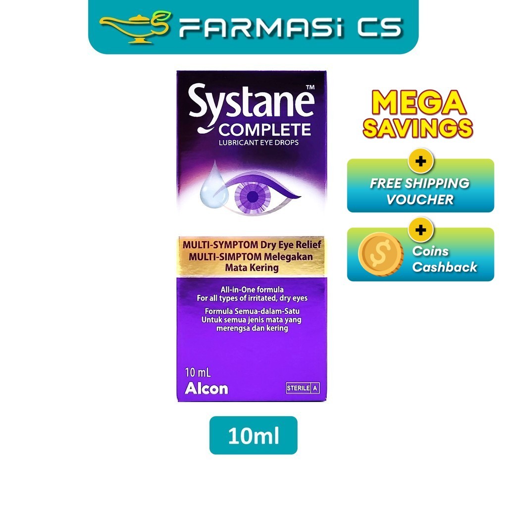 Alcon Systane Complete Lubricant Eye Drops 10mL EXP:10/2026 [ All-in ...