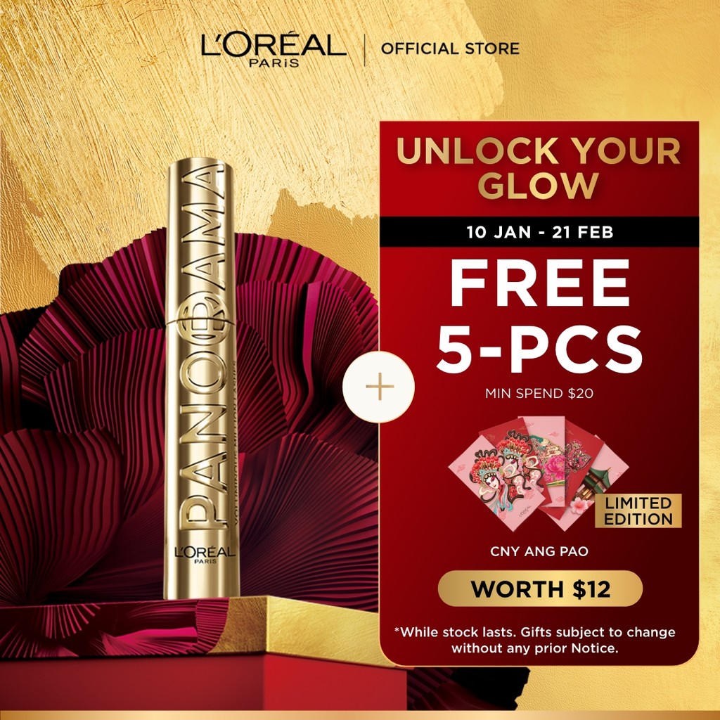 L’Oréal Paris Voluminous Panorama Waterproof Mascara Thicker & Fanned ...