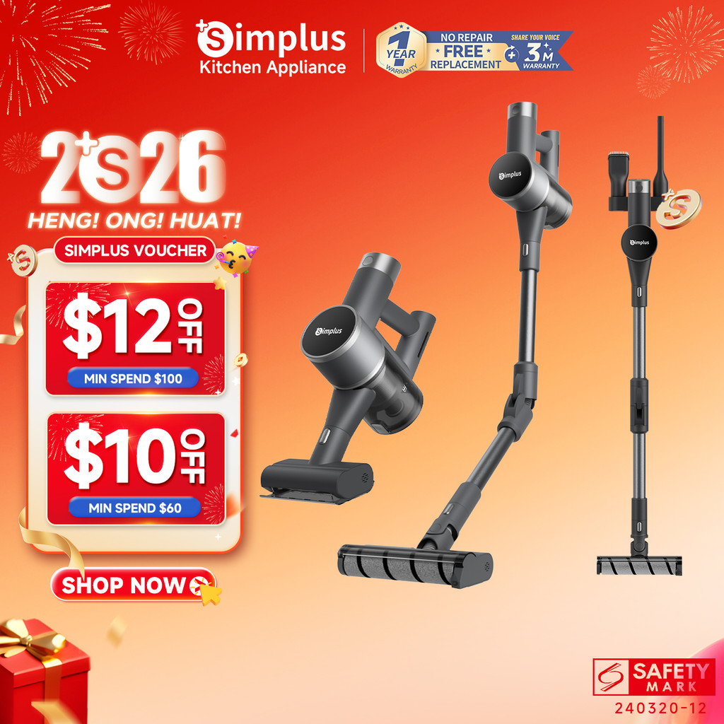 Simplus Kit Vacuum Cleaner丨27,000Pa丨Green Light Detection丨Bendable丨 ...