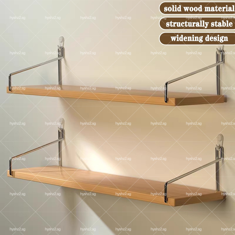 Punch-Free Wall Shelf Multi-purpose Wall-Mounted Storage Rack No Drill ...