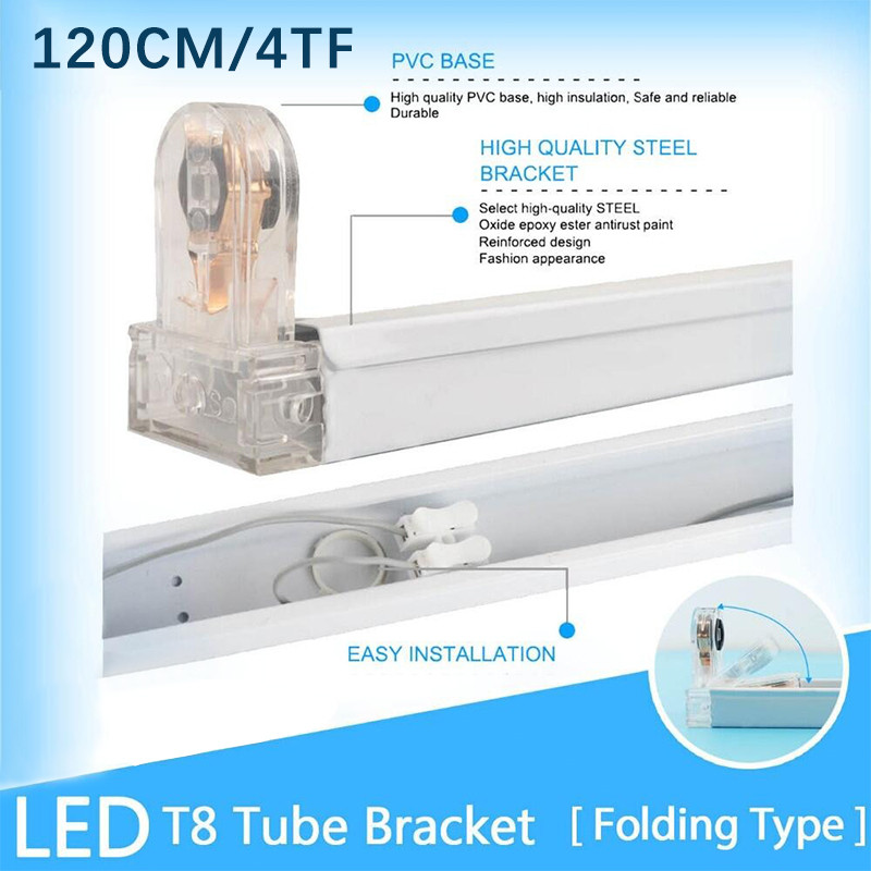T8 LED Tube Ceiling Light Office Lighting 4FT Casing Fitting Bracket ...