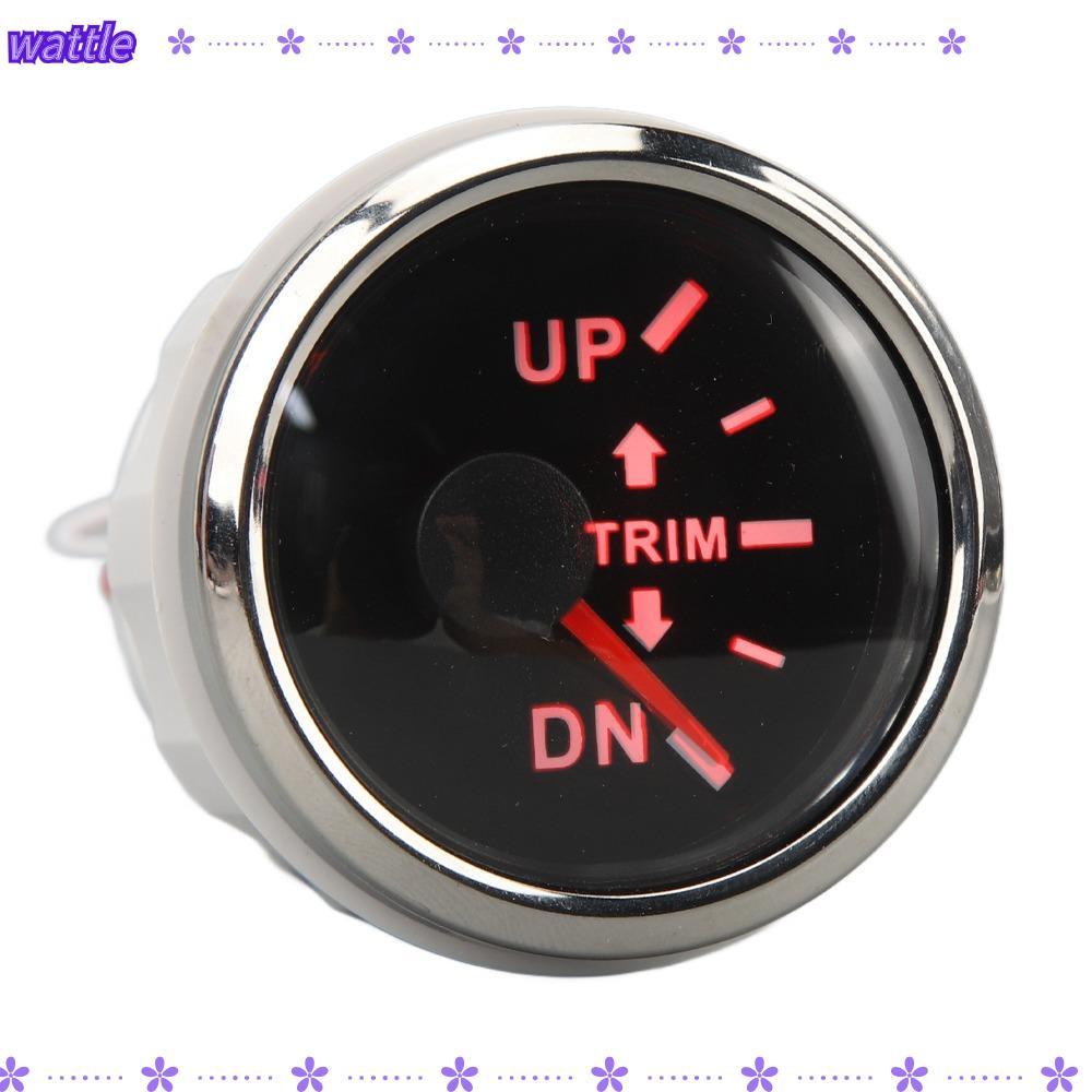 WATTLE Boat Trim Gauge, 52MM Multicolor Background Light Marine Trim ...
