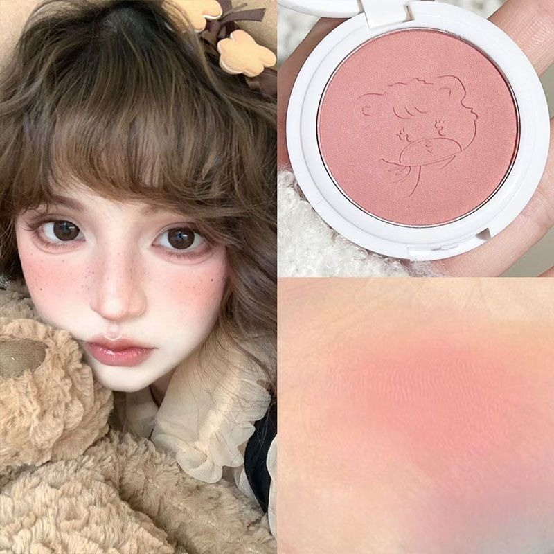 Cute Bear Monochrome Blush, Matte Finish Soft Girl & Baddie Japanese ...