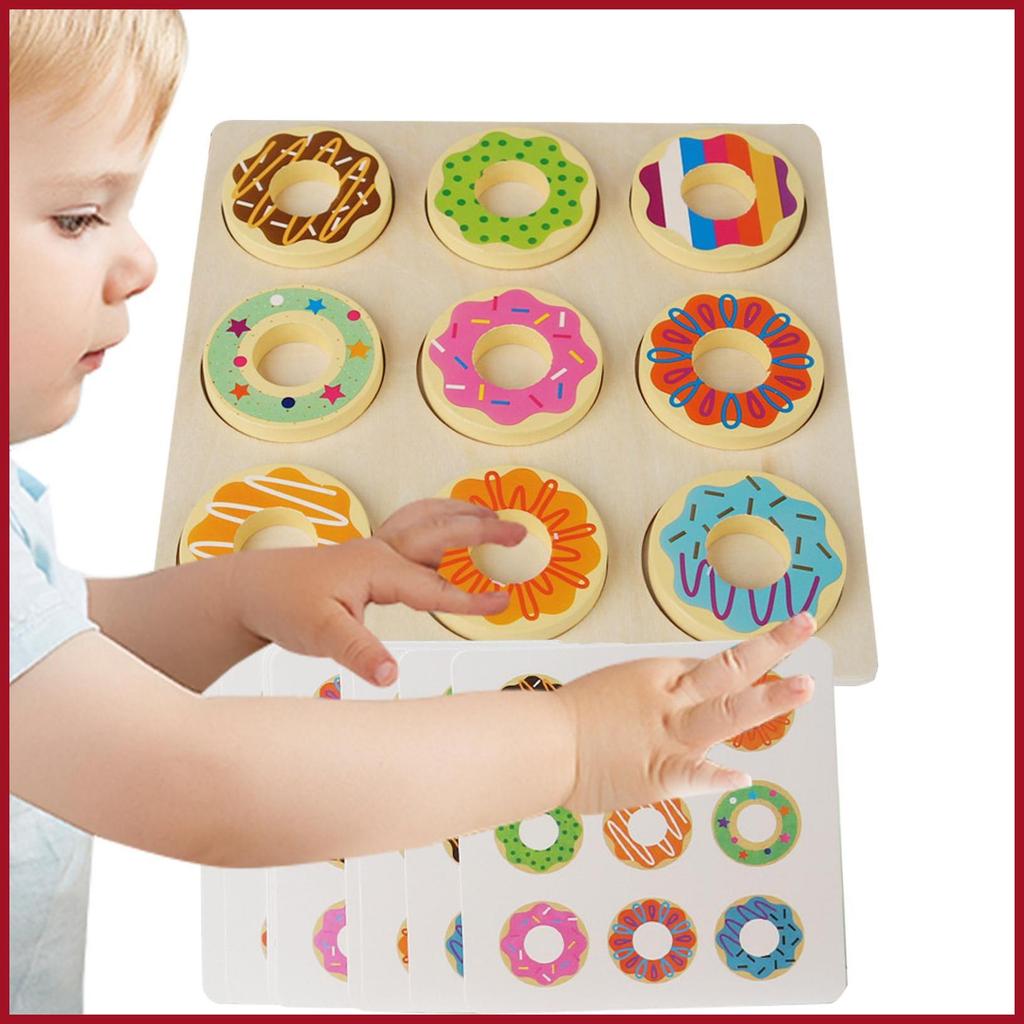 Kid Matching Toys Interactive Educational Learning Toy Donuts Matching ...