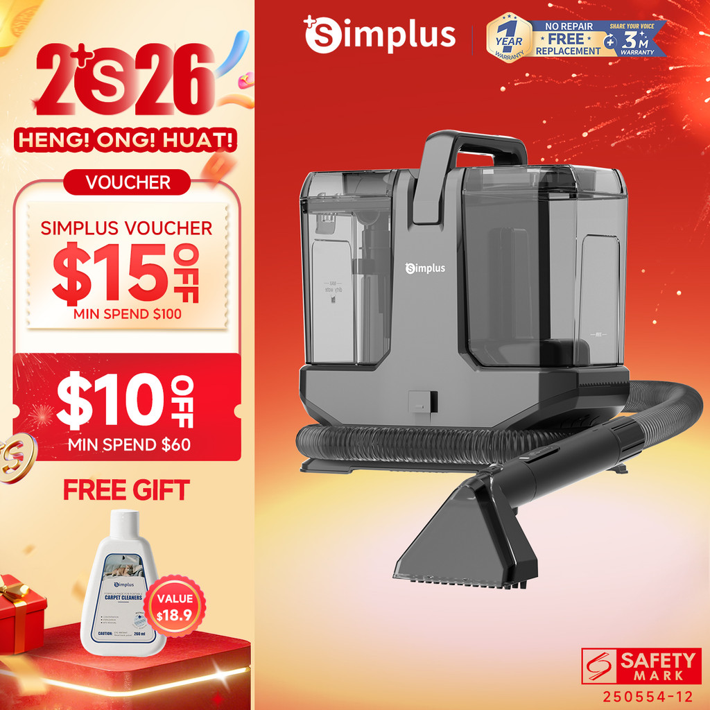 [FREE Detergent] Simplus Spot & Fabric Cleaner | 110°C Steam | 8 ...