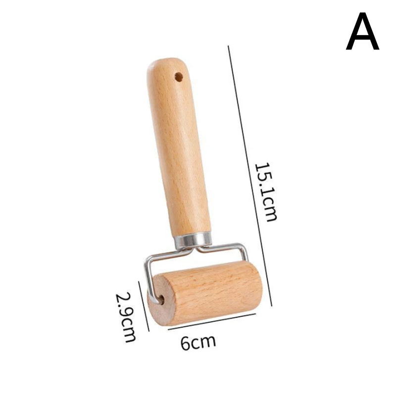[UP] 1Pc Small Rolling Pin T Shape Wooden Dough Manual Roller Durable ...