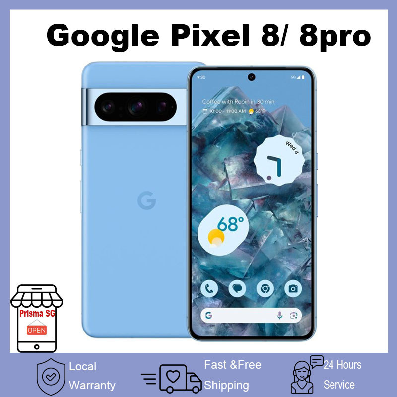 Google pixel 8 pro / Pixel 8 Phone Obsidian Bay 512GB 256GB 128GB ...