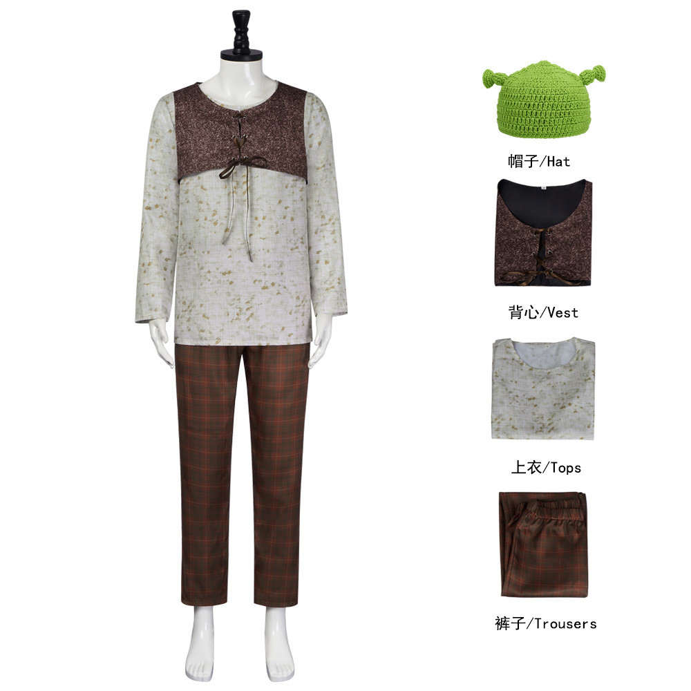 Monster Shrek cos Clothes Halloween Shrek cosplay cosplay Full Set ...