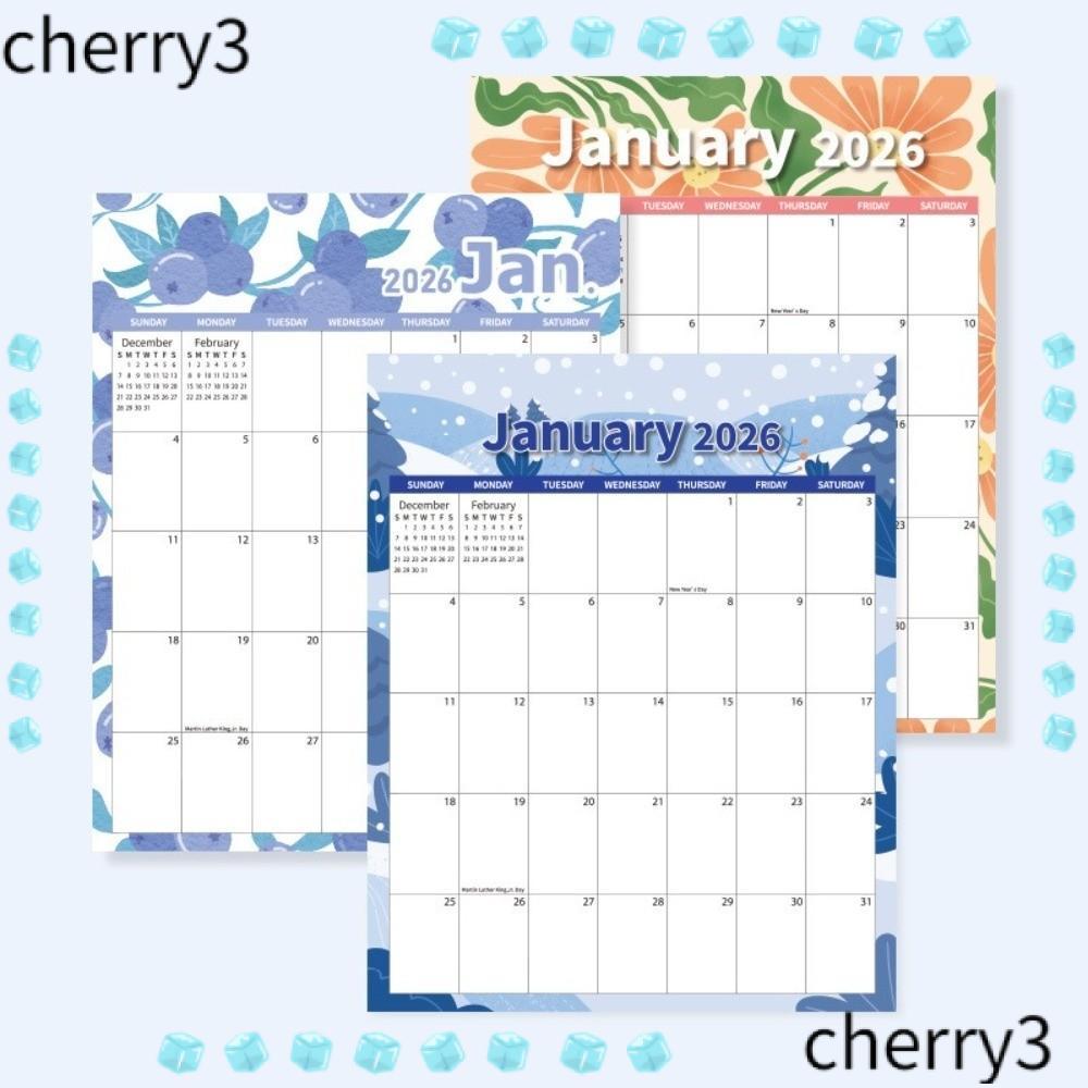 CHERRY Refrigerator Calendar, Smudge-proof Whiteboard Daily Planning ...