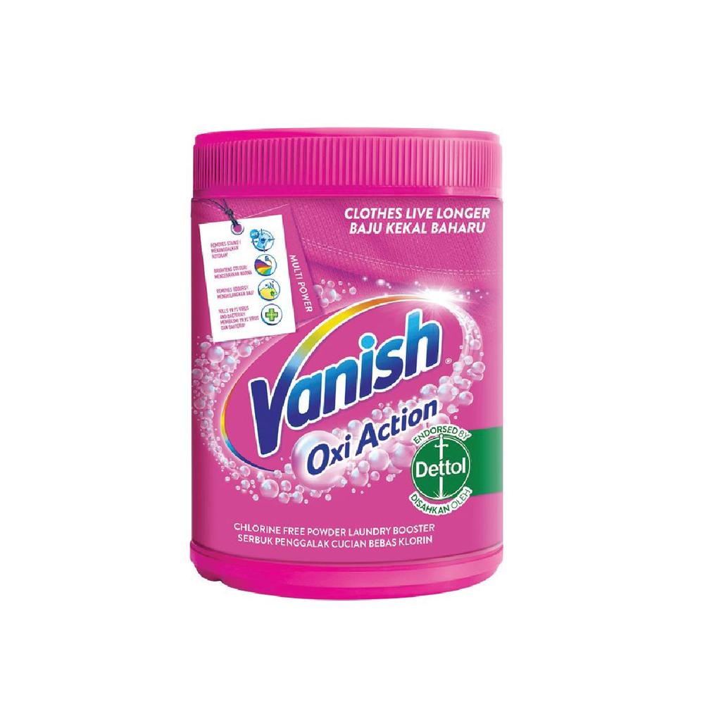 Vanish Pink Oxi Action Fabric Stain Remover Powder 500g | Shopee Singapore
