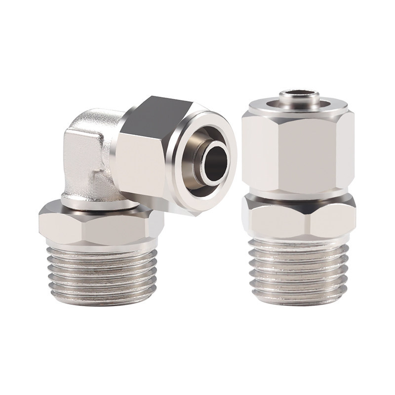 Seiko Copper Quick Screw Thread Elbow Pneumatic Lock Female PL Right ...