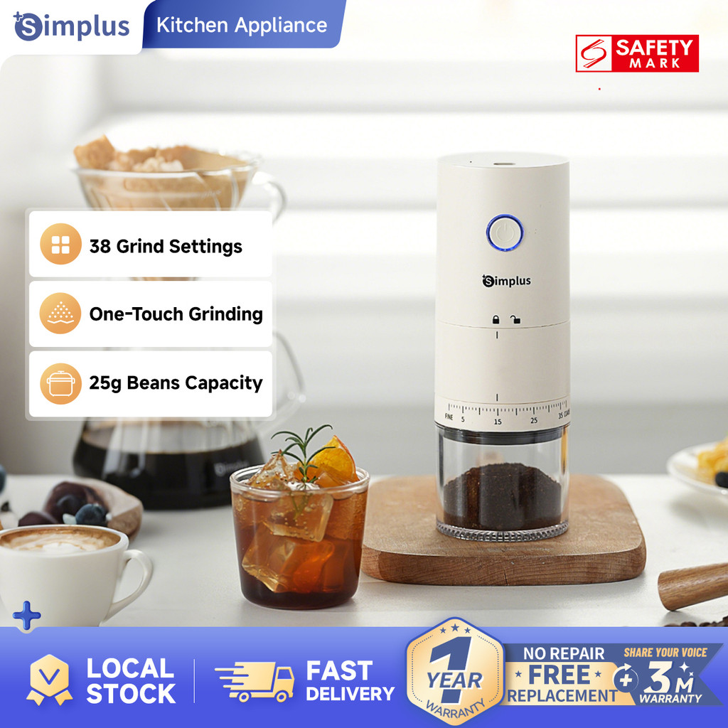 Simplus Kits Electric Coffee Grinder Home Smart Grinder 38 Adjustable ...