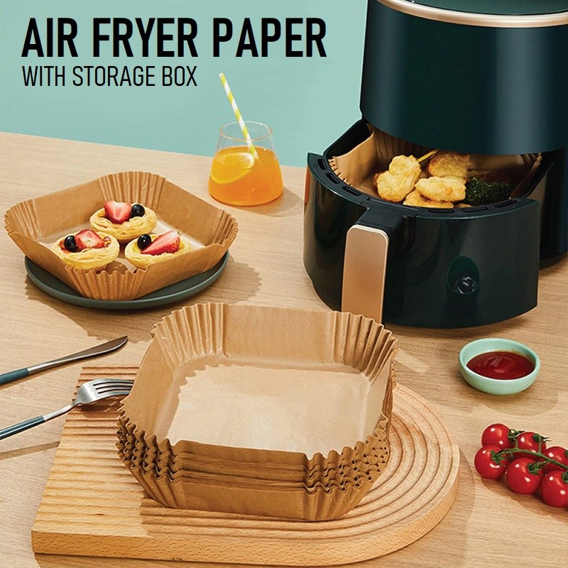Air Fryer Paper Disposable Baking Paper Cooking Oven Parchment Paper ...