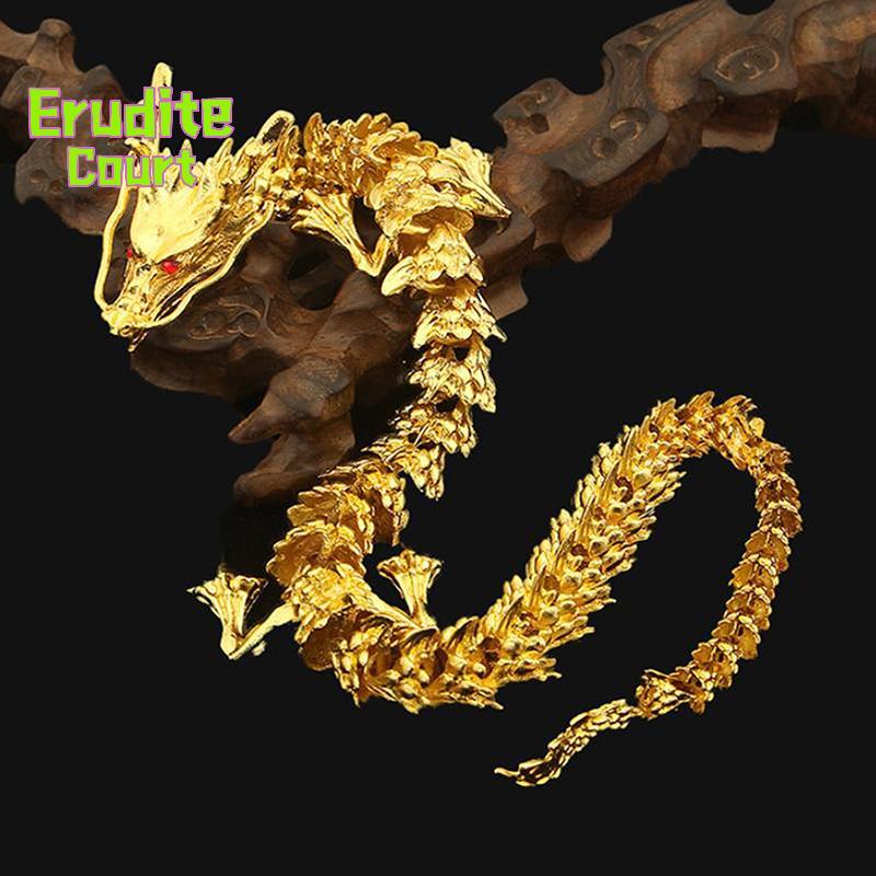[EruditeCourtS] Alloy 3D Dragon Can Rotate Dragon Tabletop Arts And ...