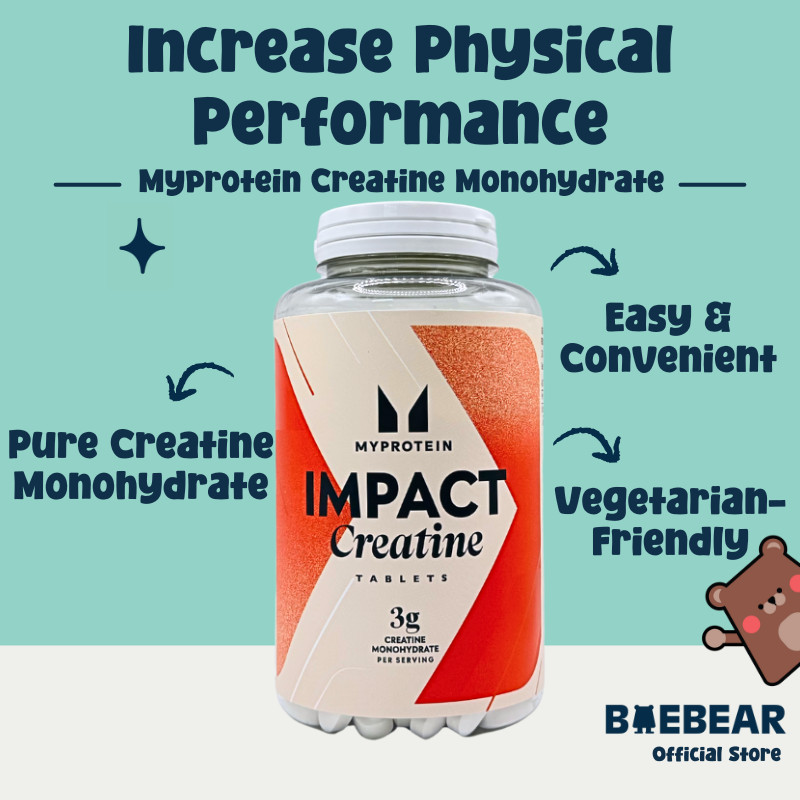 Myprotein Creatine Monohydrate 250 Tablets (From UK) [Baebear.sg ...