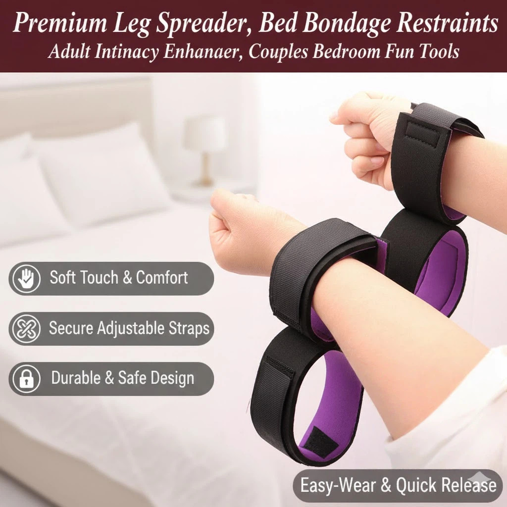 Premium Leg Spreader Bed Bondage Restraints Adult Intimacy Enhancer