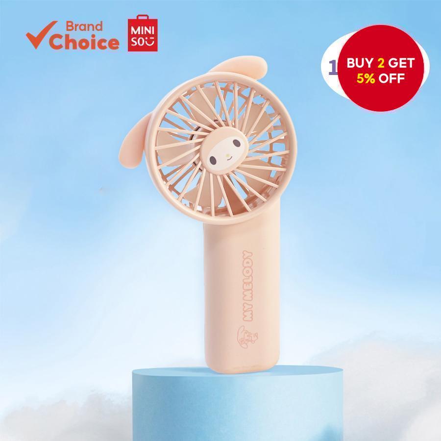 MINISO Sanrio Series Handheld Cooling Fan Adorable 1800mAh My Melody ...