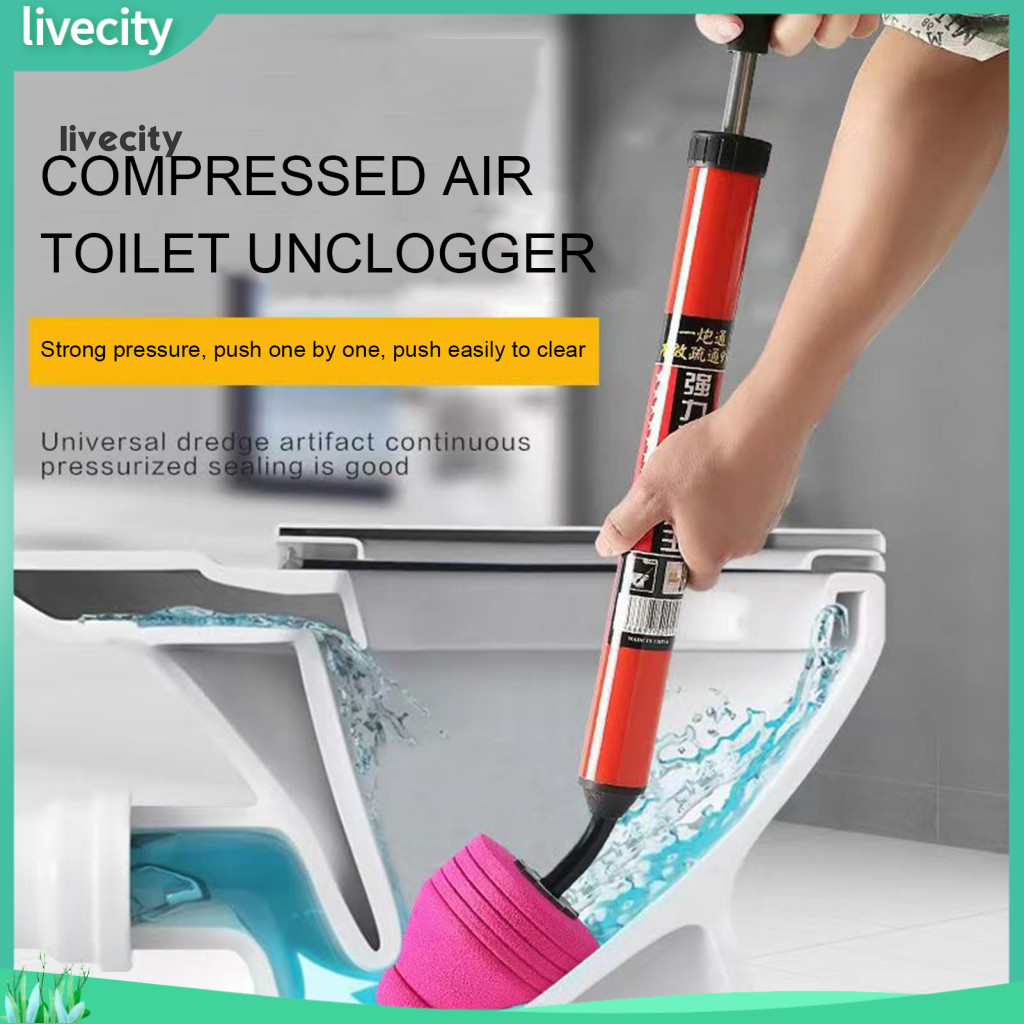 livecity| User-friendly Drain Cleaner Toilet Dredger 1/2 Pcs Toilet ...