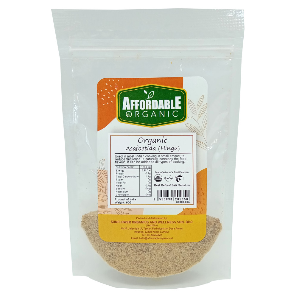 AFFORDABLE ORGANIC - Organic Asafoetida Powder (Hingu) 60G | Shopee ...