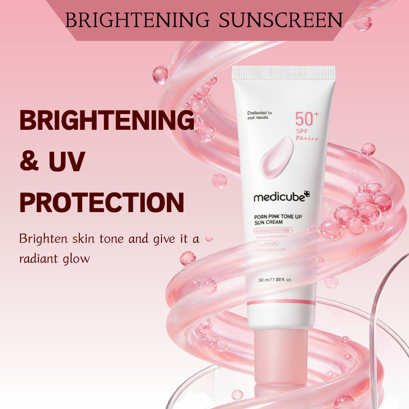 Medicube PDRN Pink Brightening Sunscreen - 50ml | Lightweight | Daily ...