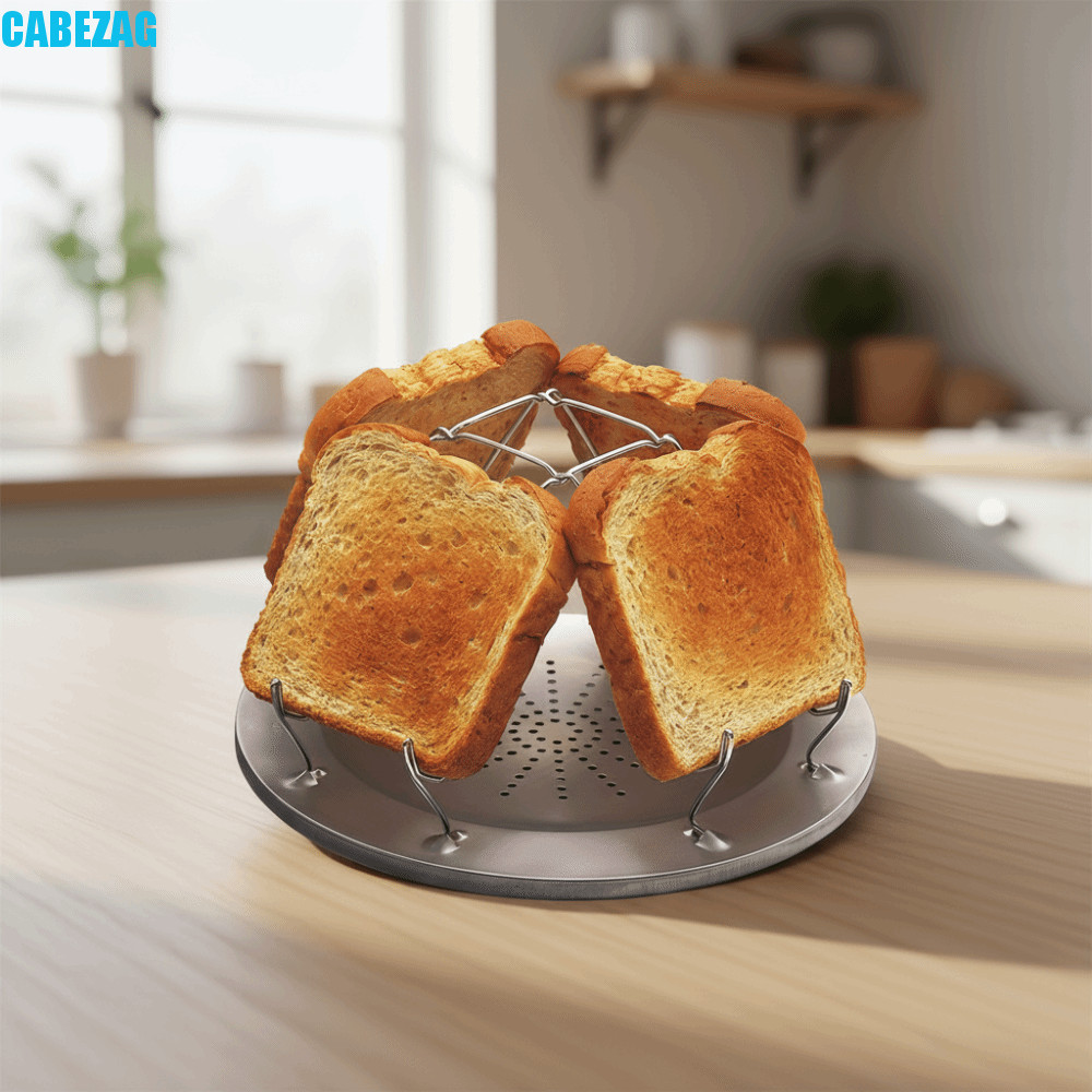 CABEZAG Toast Grill Rack, Stainless Steel Removable Camping Toaster ...