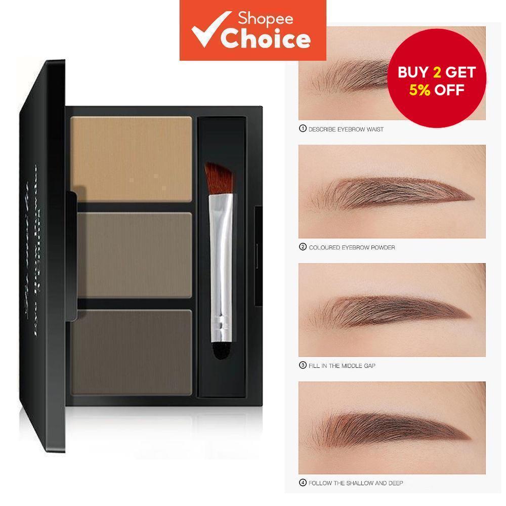 Eyebrow Powder Three-color Eyebrow Palette Beauty Contour Eyebrow ...