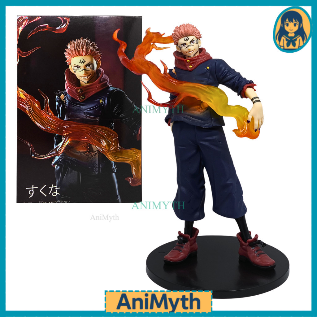 Jujutsu Kaisen Ryomen Sukuna Itadori Yuji Fire Effect Anime Figure ...