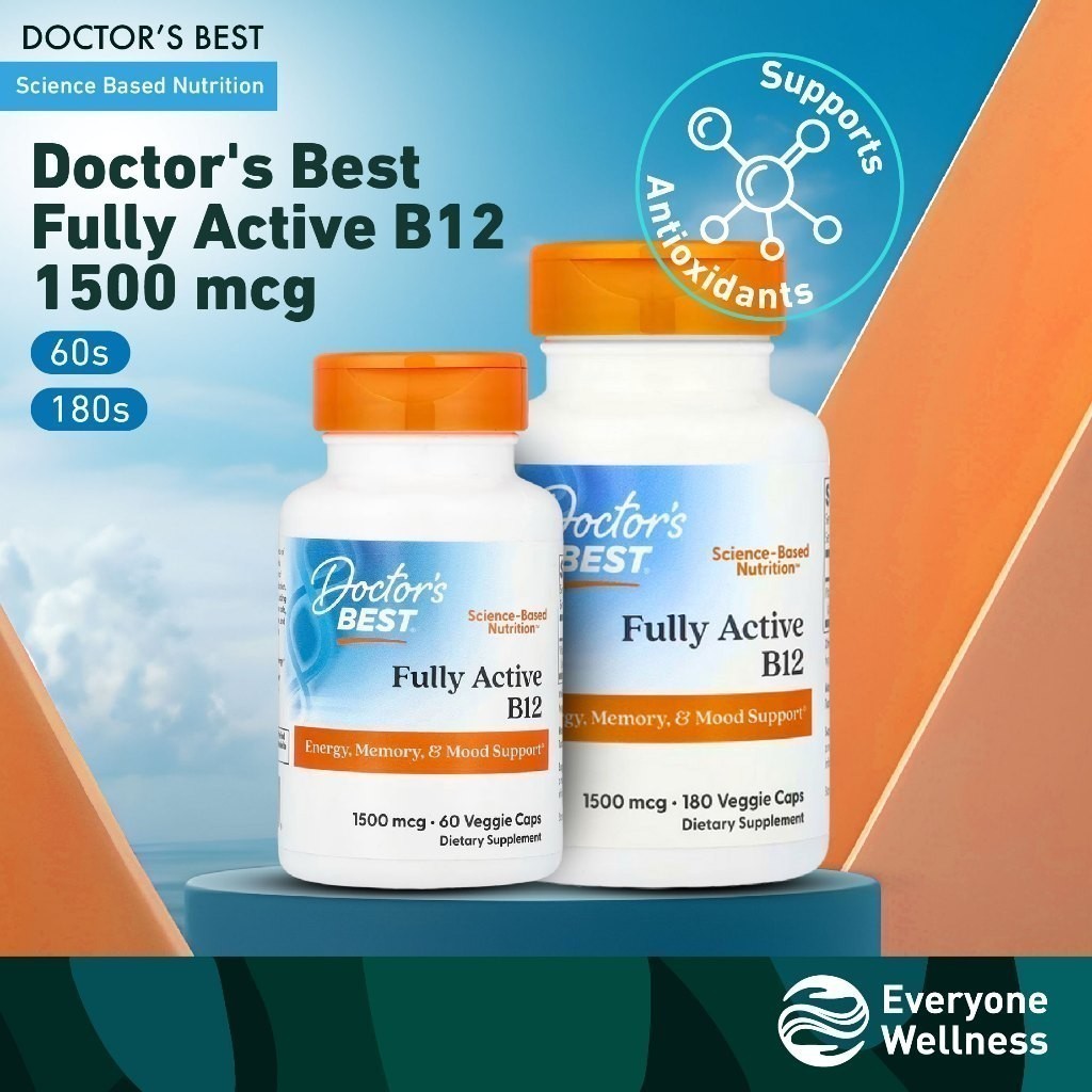 [Local Delivery] Doctor's Best, Best Fully Active B12, 1500 mcg, 60 / ...
