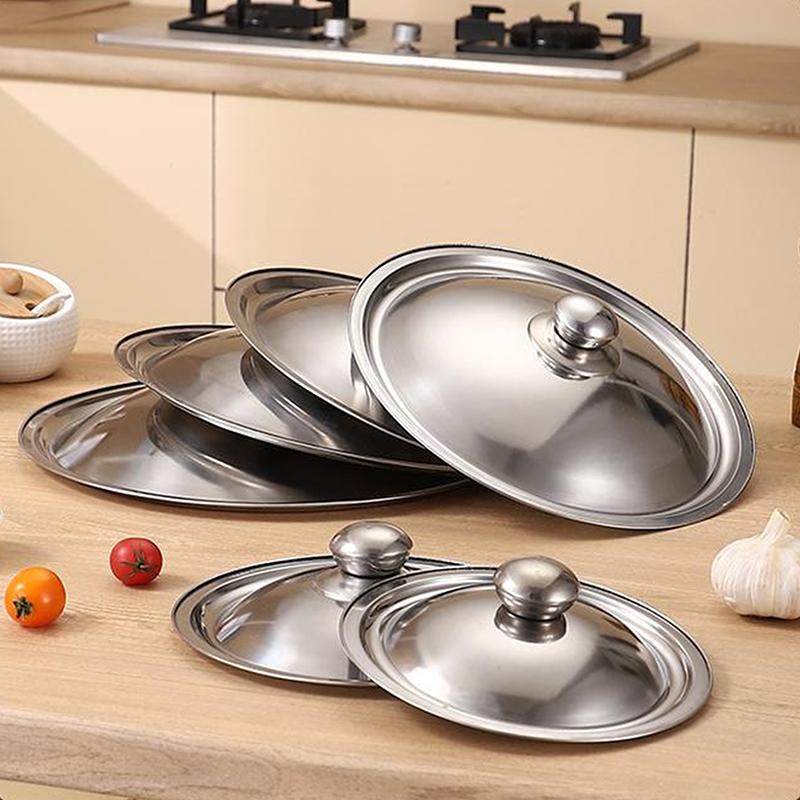 EPMN> 10-32Cm Stainless Steel Round Pot Lid Universal Replacement ...